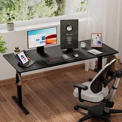 VVENACE Essential Standing Desk Max Adjustable Height Home Office Desk Reviews Wayfair